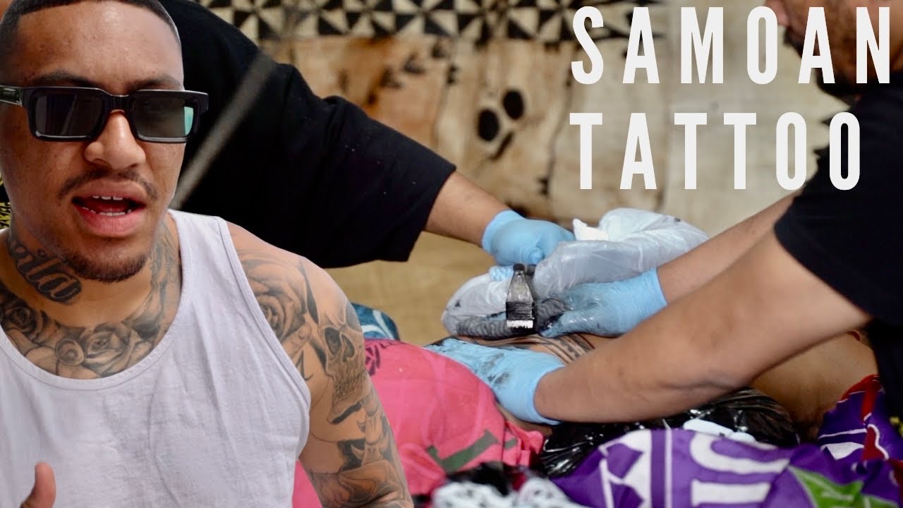 Samoan Glove Tattoos One Diamond, Symbolizing The Four Corners Of A
