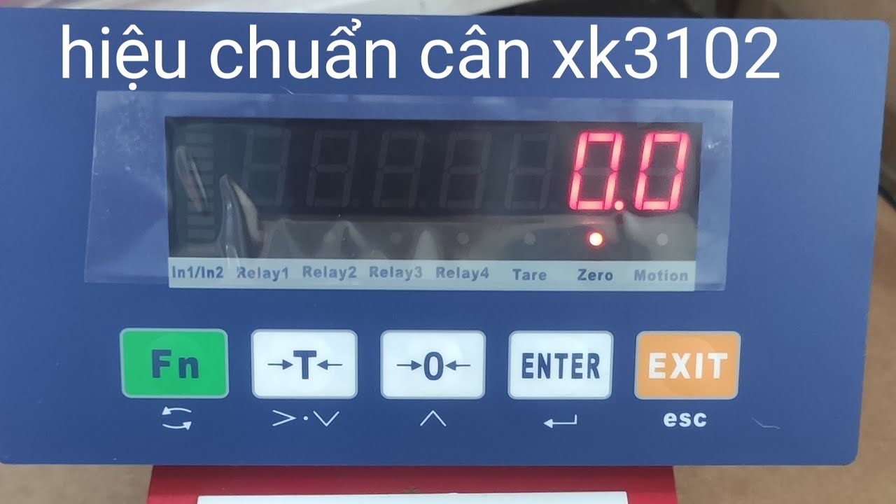Hiệu chuẩn cân xk3102 - YouTube