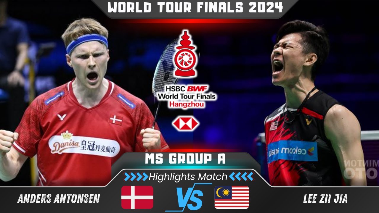 Anders ANTONSEN (DEN) vs LEE Zii Jia (MAS) | BWF World Tour Final 2024 ...
