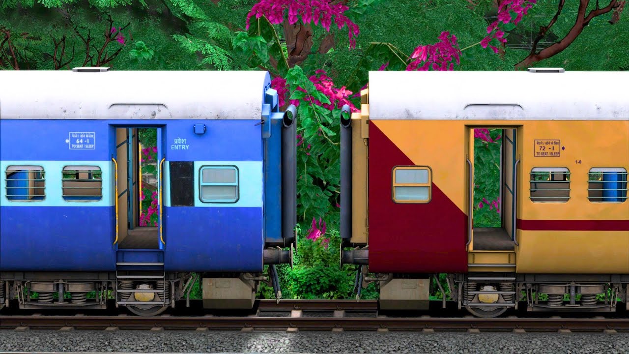 ICF UTKRISHT COUPLING ICF SLEEPER TRAIN COACH | BUMPY RAILROAD ...