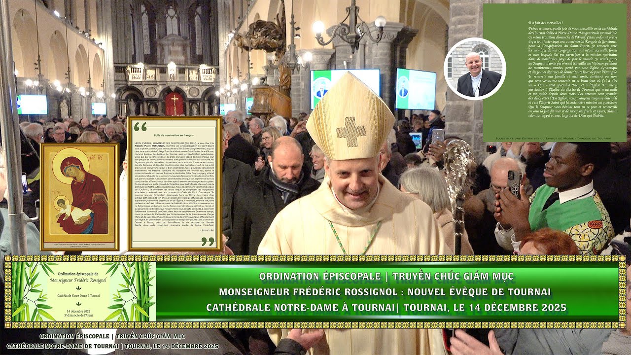 2025DEC14 | Ordination épiscopale de Mgr Frédéric Rossignol | Tournai 14 décembre 2025 - YouTube