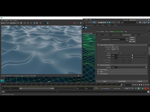 Mountain Terrain Waves Texture Deformer - Autodesk Maya - YouTube