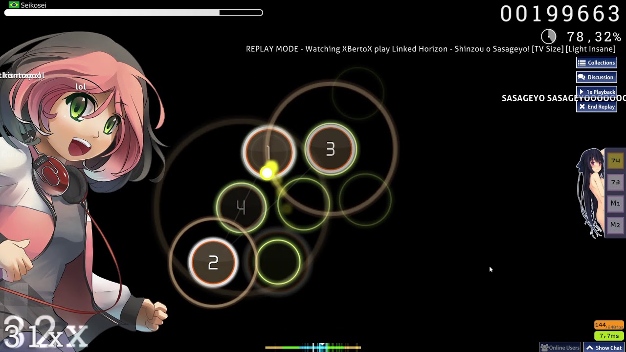 OSU! - LINKED HORIZON - Shinzou o Sosageyo! [Insane] - YouTube