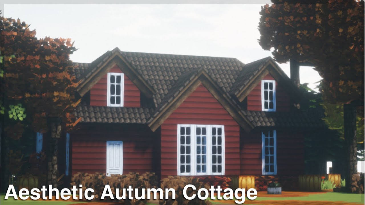 Aesthetic Autumn Cottage - Minecraft Cocricot Speed Build - YouTube