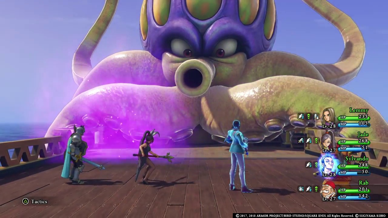 Dragon Quest XI - Boss 12: Tentacular - YouTube