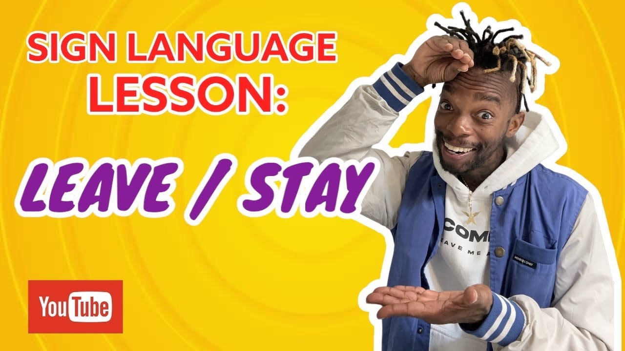 SIGN LANGUAGE LESSON: LEAVE/STAY #explorepage #viralshort #trending # ...