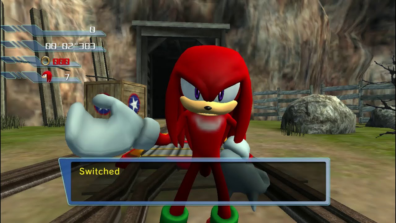 Sonic P-06 as Knuckles: Radical Train - YouTube
