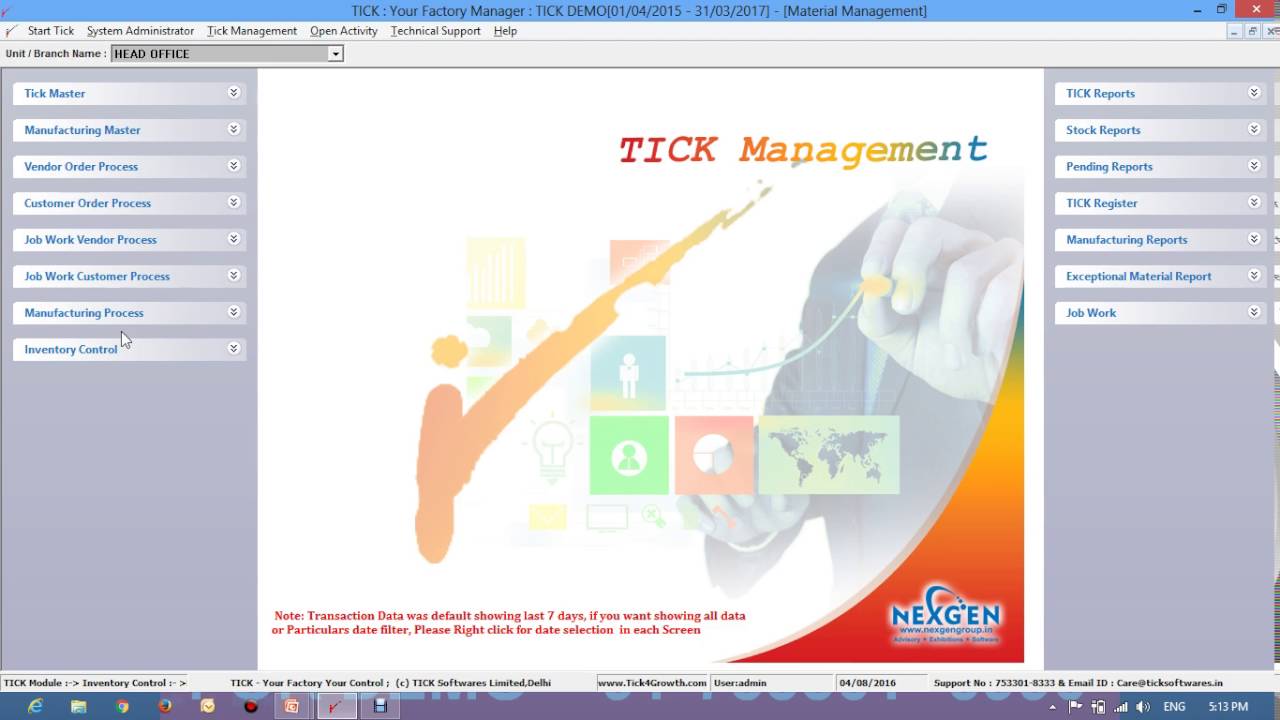 Tick Software : Finished Material Receive [Hindi] - YouTube