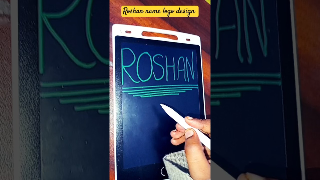 Roshan name logo design art #art #youtubeshorts #crafterhimanshi # ...