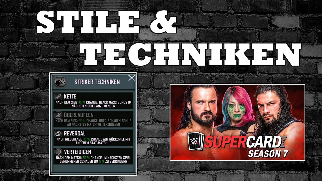 WWE SUPECARD SEASON 7 Stile & Techniken | Die BESTE TBG Änderung ever ...