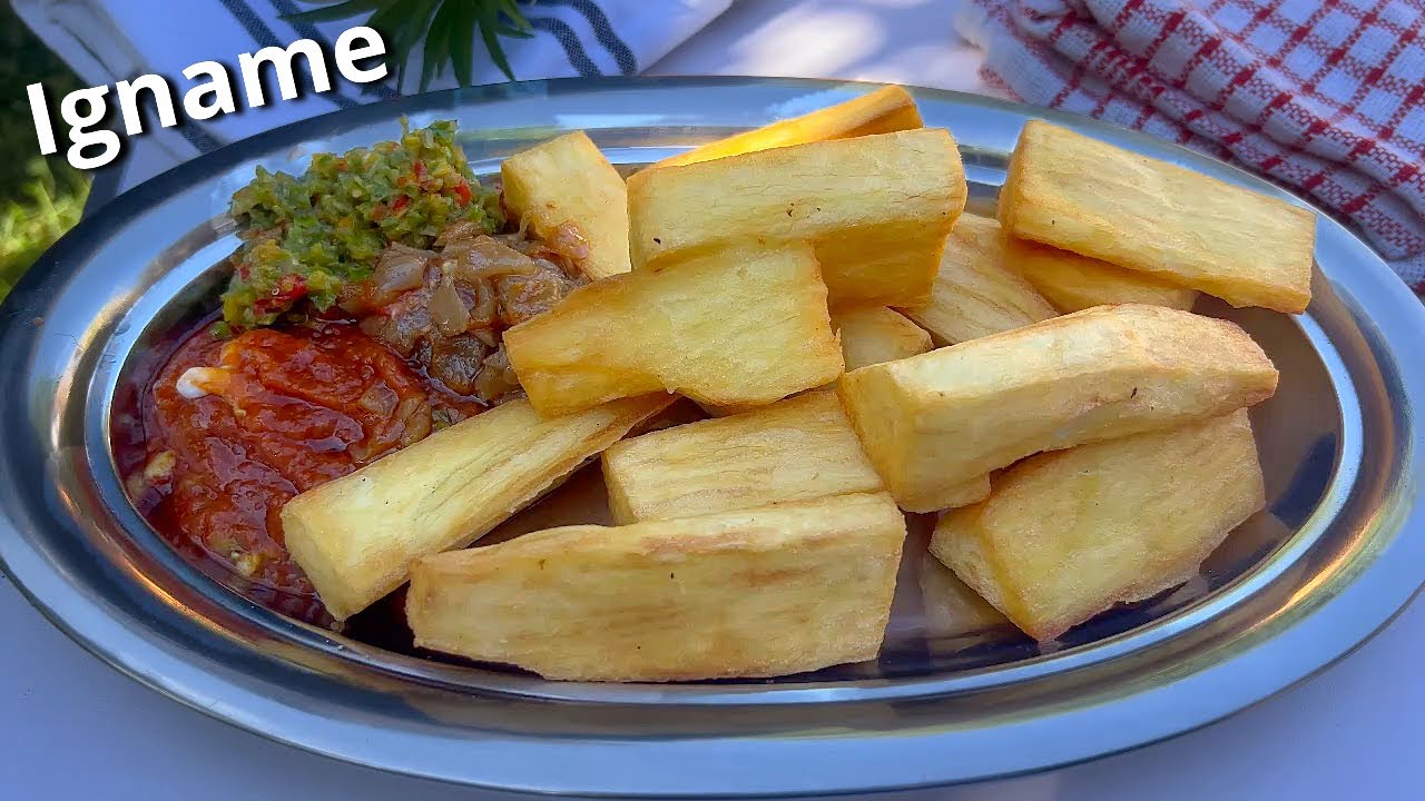 UNE PETITE RECETTE SIMPLE ET RAPIDE, IGNAME FRIT - YouTube