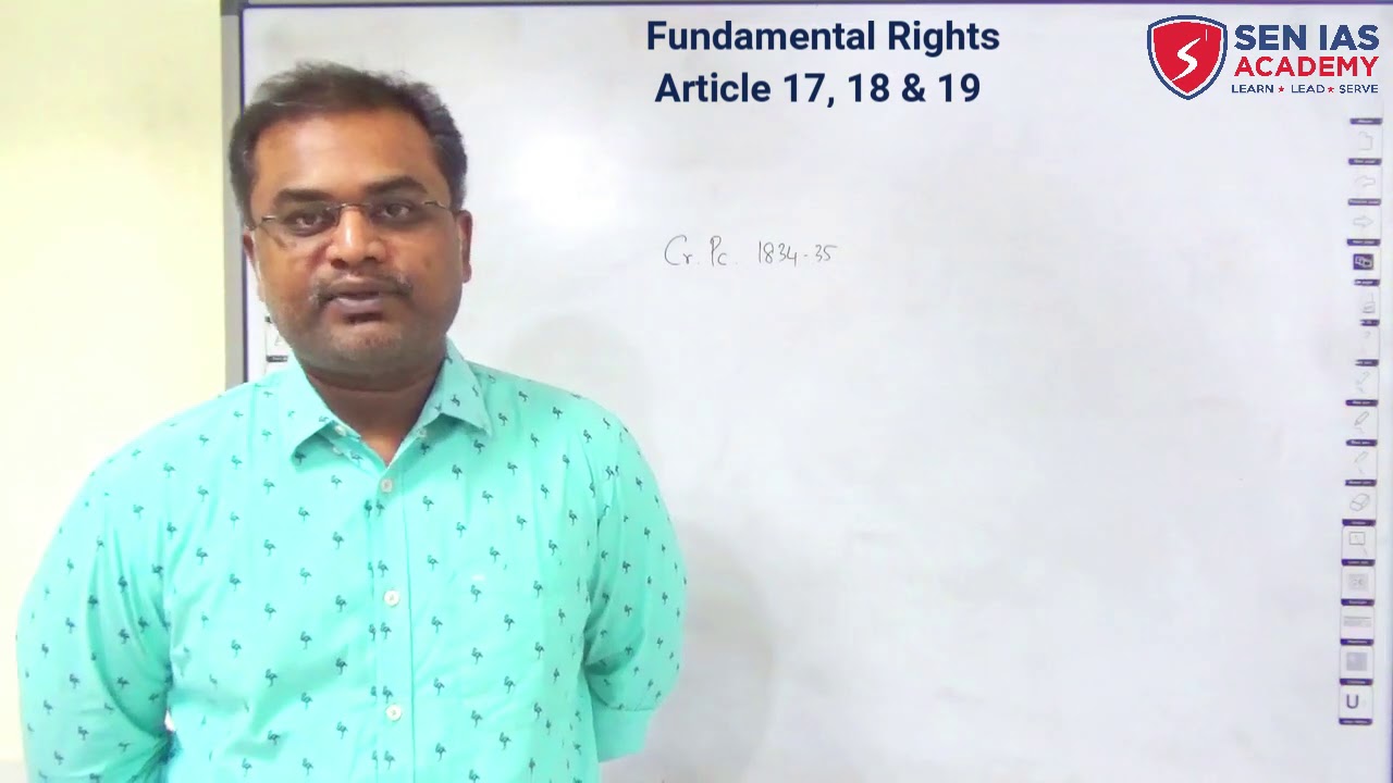 SEN IAS ACADEMY | UPSC | TNPSC | FUNDAMENTAL RIGHTS PART 4 | Polity ...