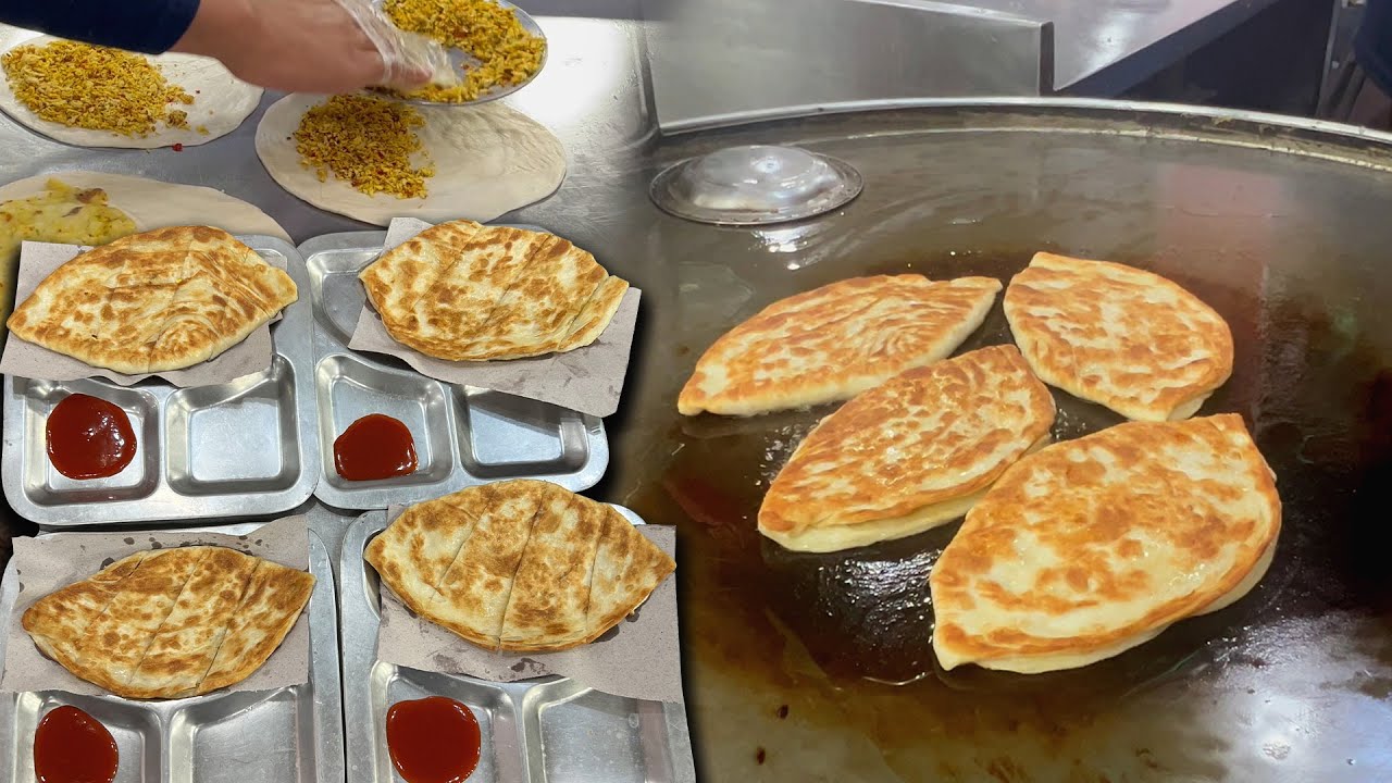 Spicy Chicken Paratha Making | Chicken Paratha | Pakistani Street Food ...