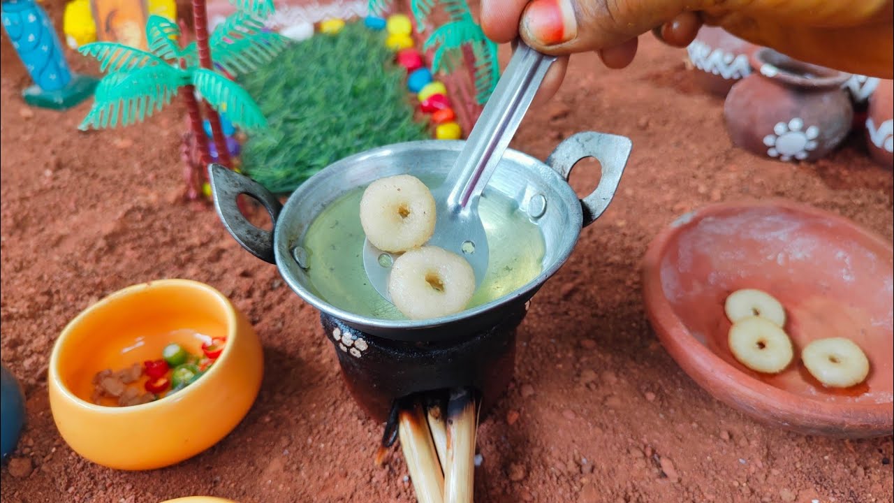 Miniature Dahi Vada | Miniature Dahi Balla Recipe | Mini Little Cooking ...