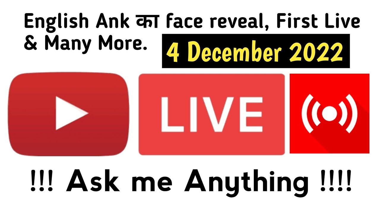 My First Live | Ask Me Anything - YouTube