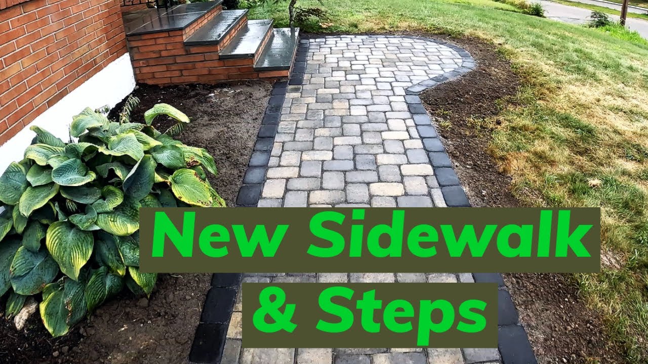 New Sidewalk & Steps - YouTube