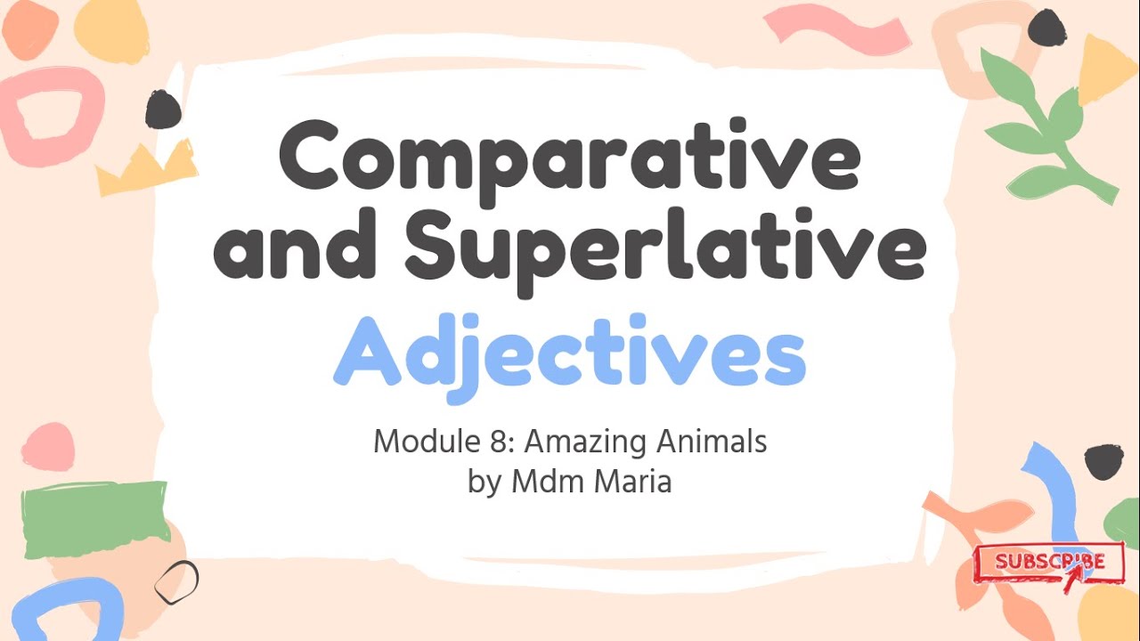 Comparative Adjectives Poster