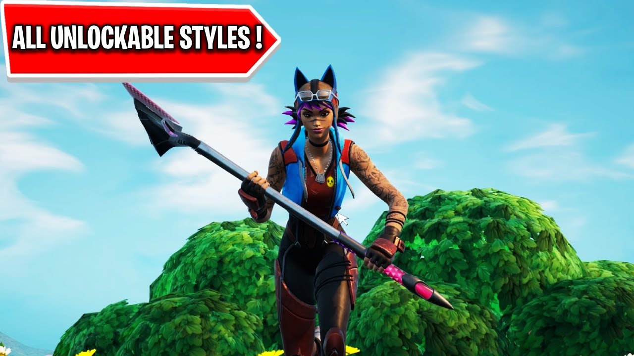 All Unlockable Styles For Renegade Lynx - Fortnite 0G - YouTube