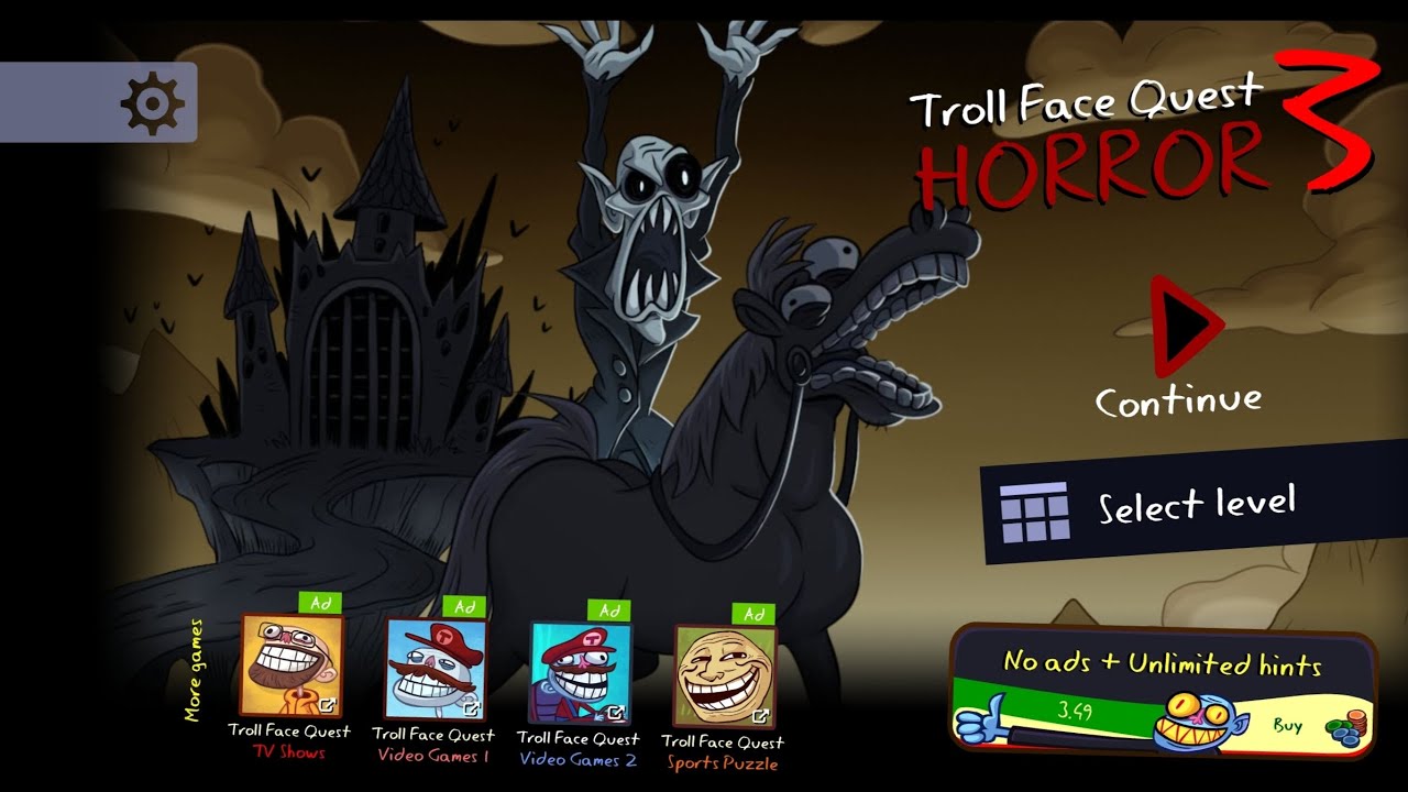 Troll Face Quest Horror 3 - YouTube