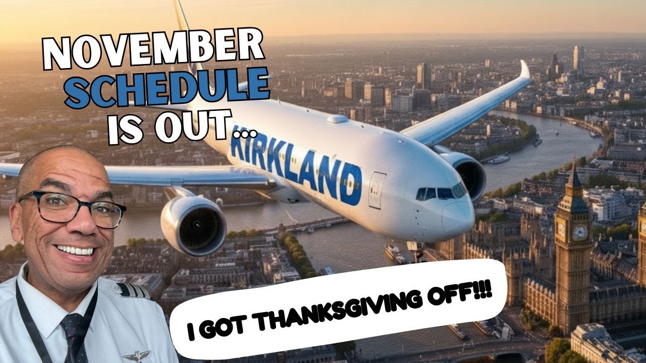 Airline pilot scheduling....I got Thanksgiving Off! (mostly because I'm ...