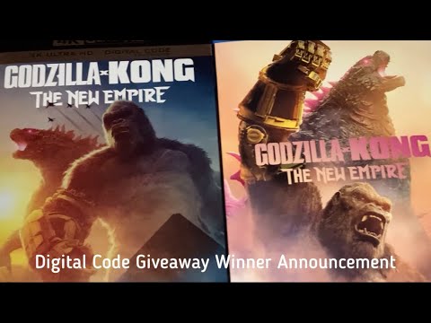 Godzilla x Kong The New Empire Digital Code Giveaway Winner - YouTube