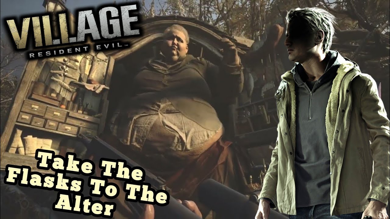 Resident Evil Village Take The Flasks To The Alter - YouTube