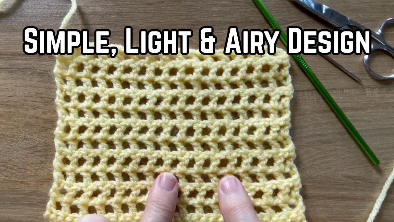 How to crochet Net Stitch (Mesh Stitch) - Quick Summer Pattern! - YouTube