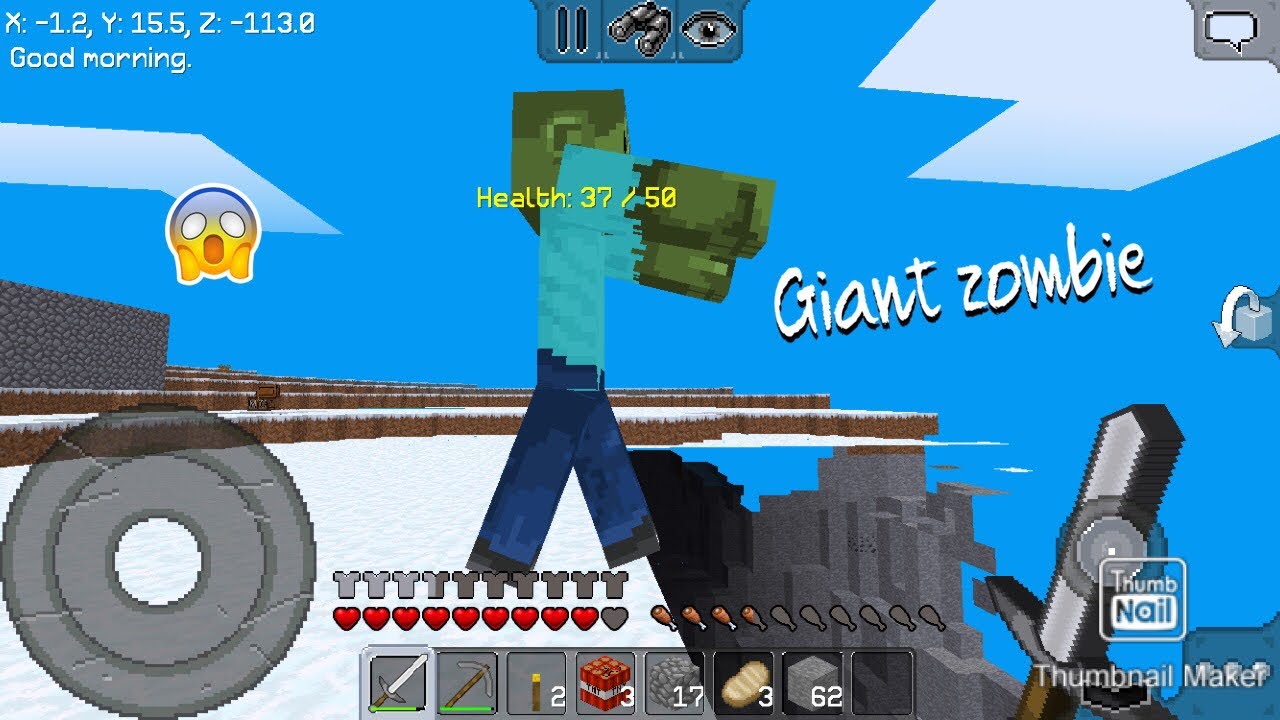 MULTICRAFT GAMEPLAY WALKTHROUGH *giant zombie 🧟‍♀️/Multicraft/pelzOMG ...