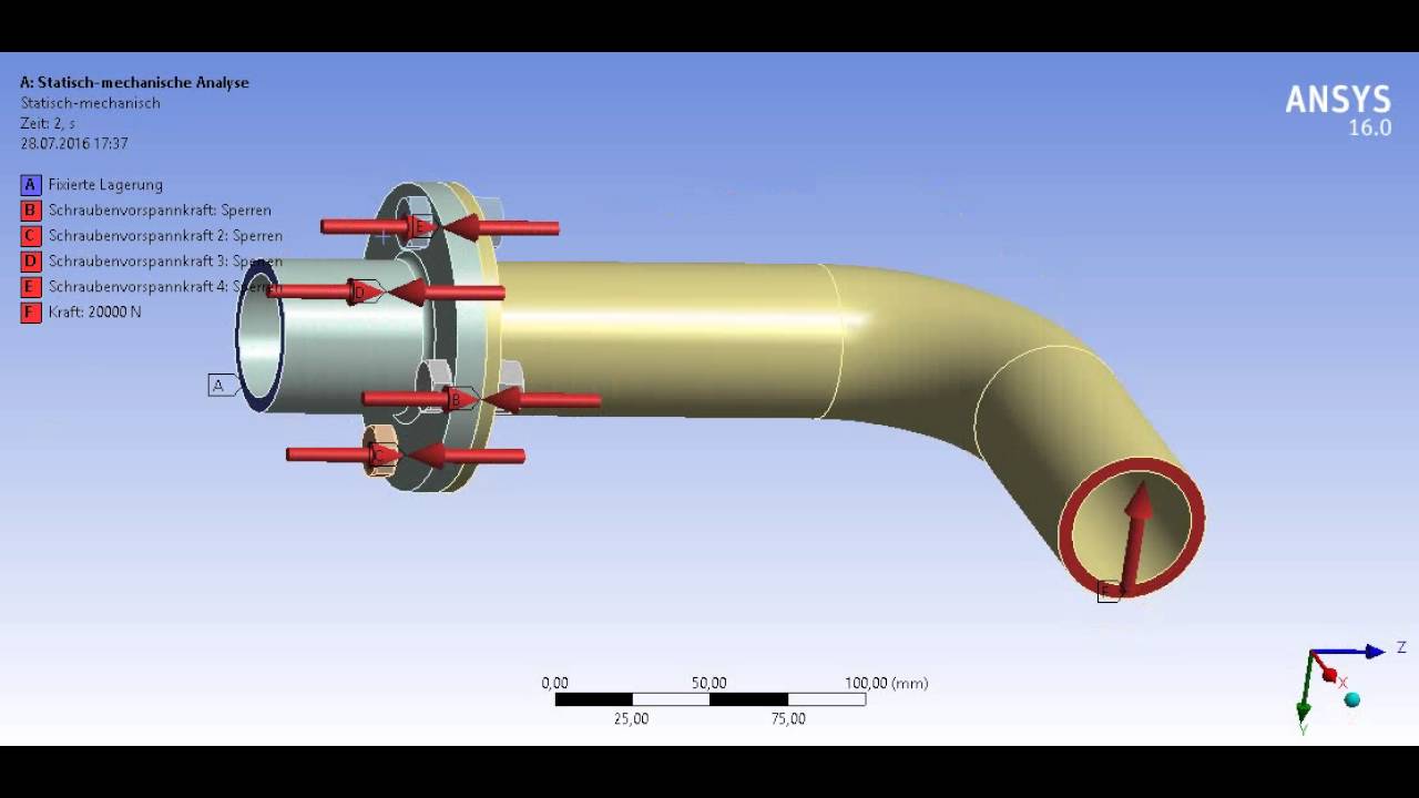beam connect ansys - YouTube