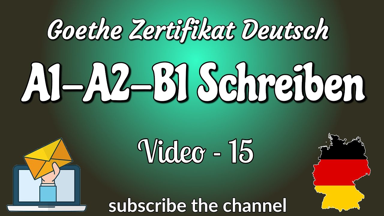 A1 A2 & B1 E-Mails & Briefe schreiben Beispiele | Goethe Zertifikat ...