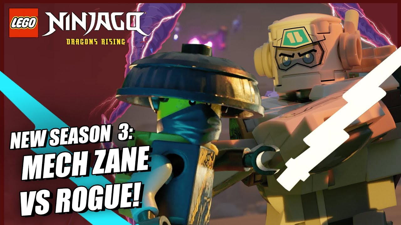 Dragons Rising Season 3: Rogue vs Mech Zane and the Ninja! - YouTube