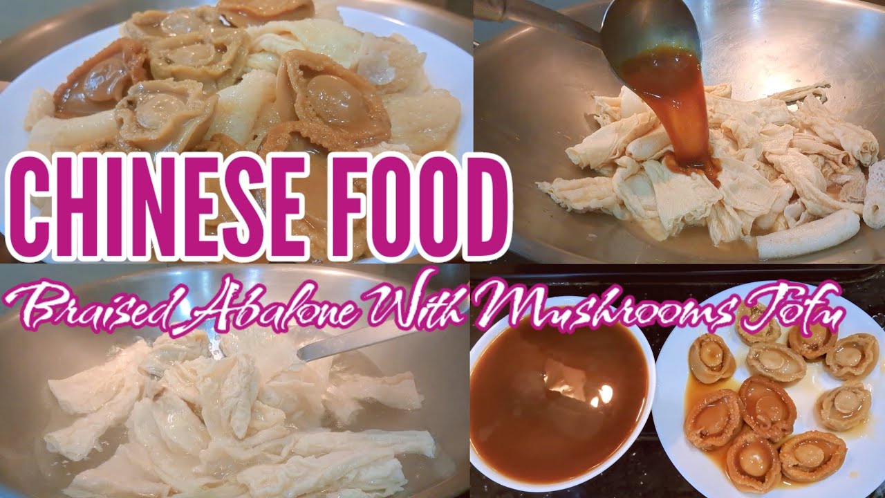 CHINESE FOOD‼️Braised Abalone With Mushrooms Tofu Recipe - YouTube