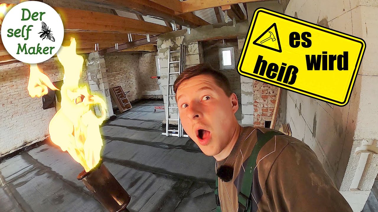 Eine sehr heiße Angelegenheit! | Schweißbahn im Haus verlegen | Mauerwerk abdichten | Der self ...