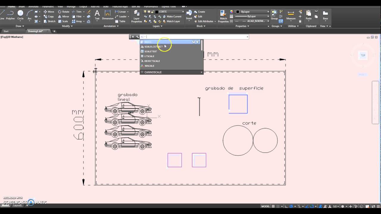 TUTORIAL ARCHIVO CORTE LASER AUTOCAD 2013 - YouTube