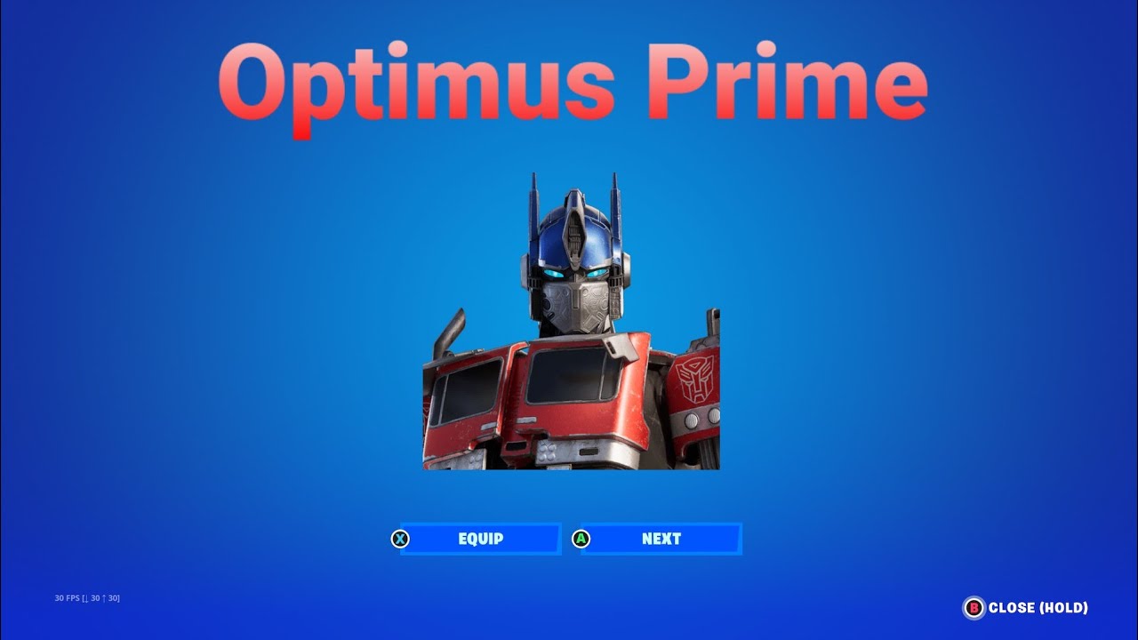 Optimus Prime Skin Combo | Fortnite - YouTube