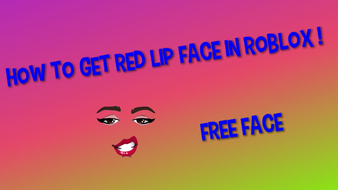 *FREE FACE* How To Get Red Lip From ROBLOX'S Tate McRae Concert ...