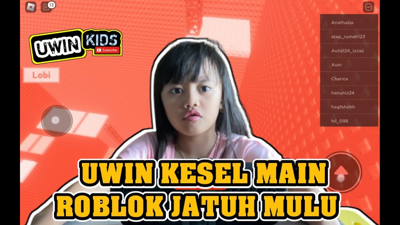 UWIN KIDS || UWIN KESEL MAIN ROBLOX JATUH MULU - [ROBLOX INDONESIA] - YouTube