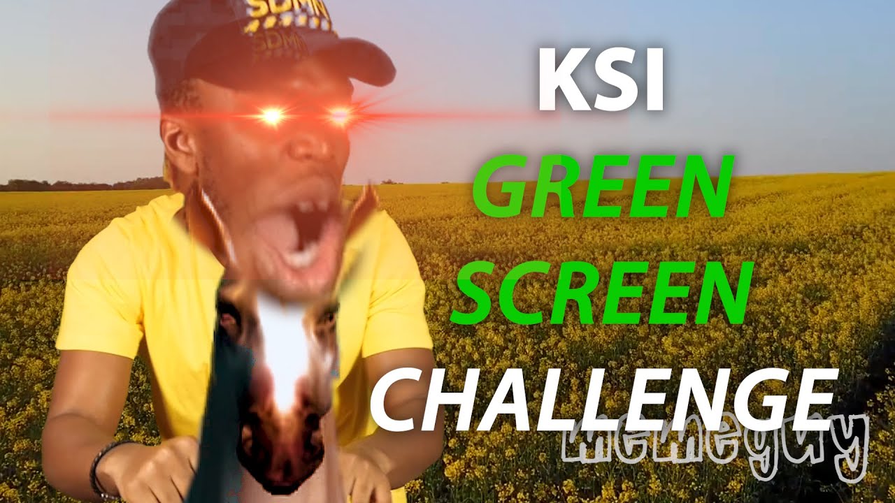KSI GREEN SCREEN CHALLENGE - YouTube