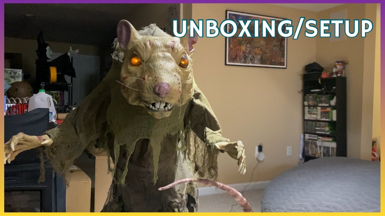Spirit Halloween Mutant Sewer Rat Animatronic Unboxing/Setup! - YouTube