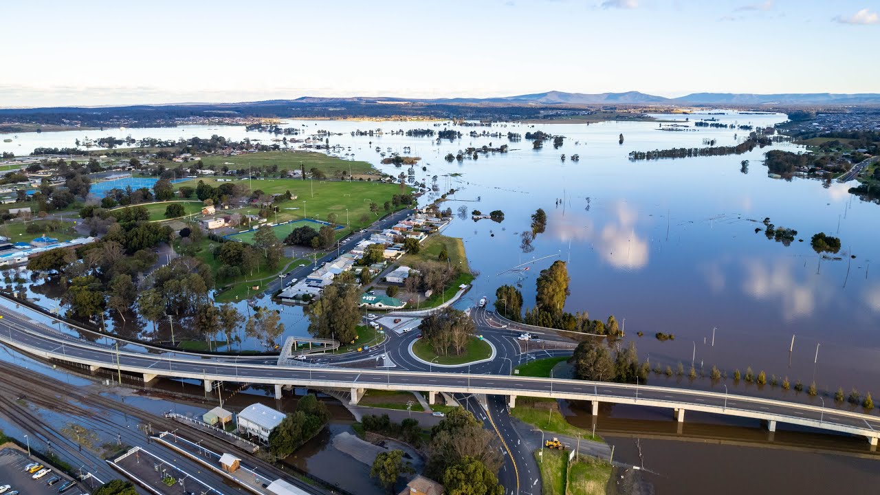 Flooding Event Maitland NSW | Aerial footage - July 2022 - YouTube