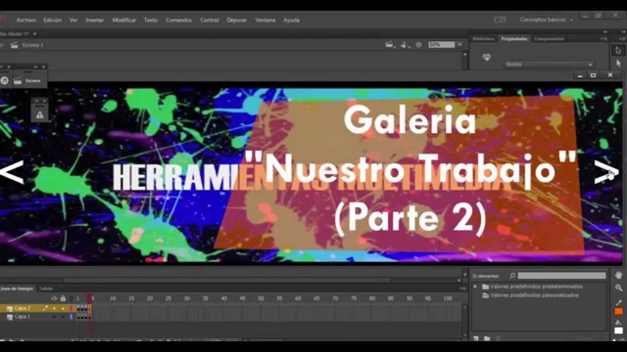 Diseño De Un Banner | Adobe Flash ActionScript - YouTube