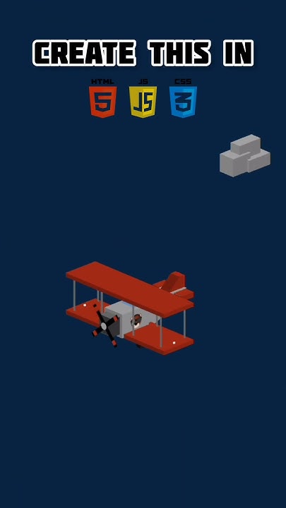 3D Plane using Html Css and JavaScript | web development #shorts - YouTube