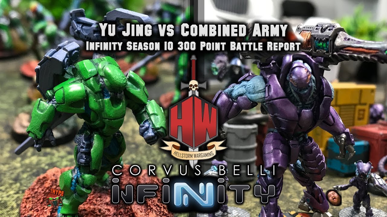 Yu Jing vs Combined Army - Infinity N3 300 point Battle Report - YouTube