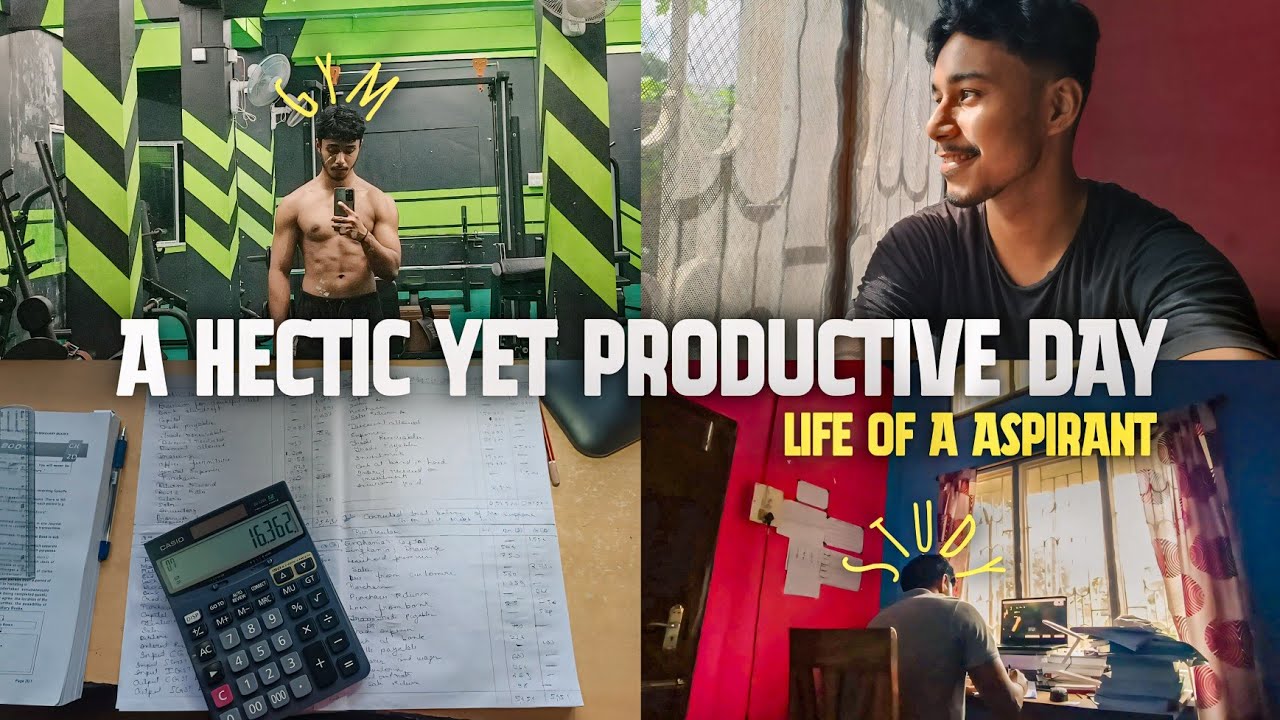 A Hectic Day Yet Prodcutive Day📕| A day in a life of ca aspirant| Study ...