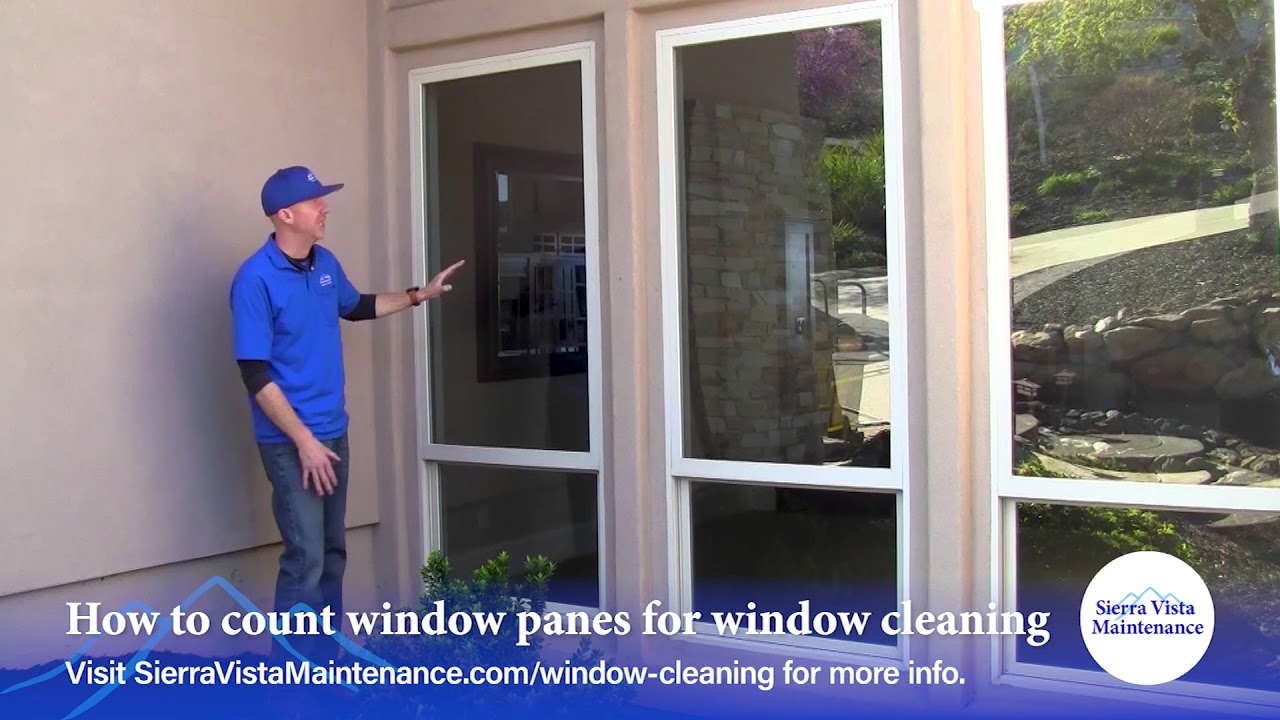 How to count window panes for window cleaning - YouTube