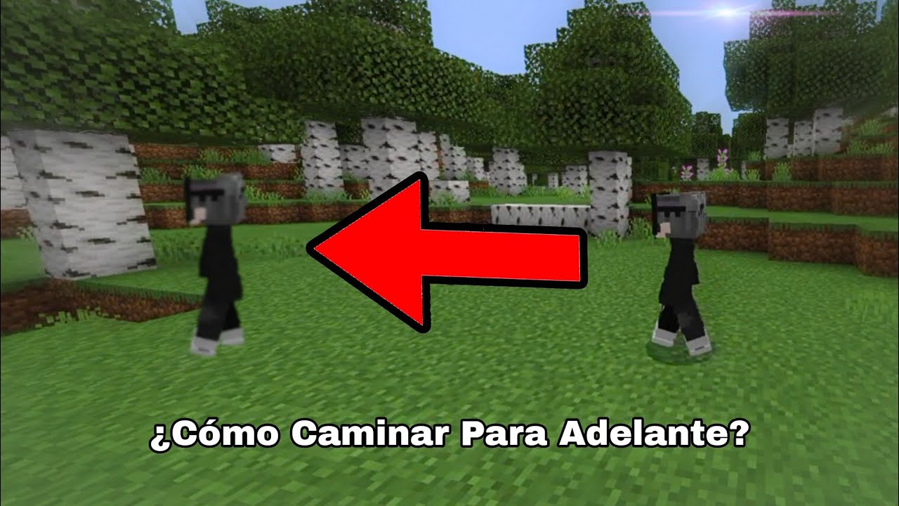 ¿Como CAMINAR HACIA ADELANTE En Minecraft? Tutorial Super Efectivo - YouTube