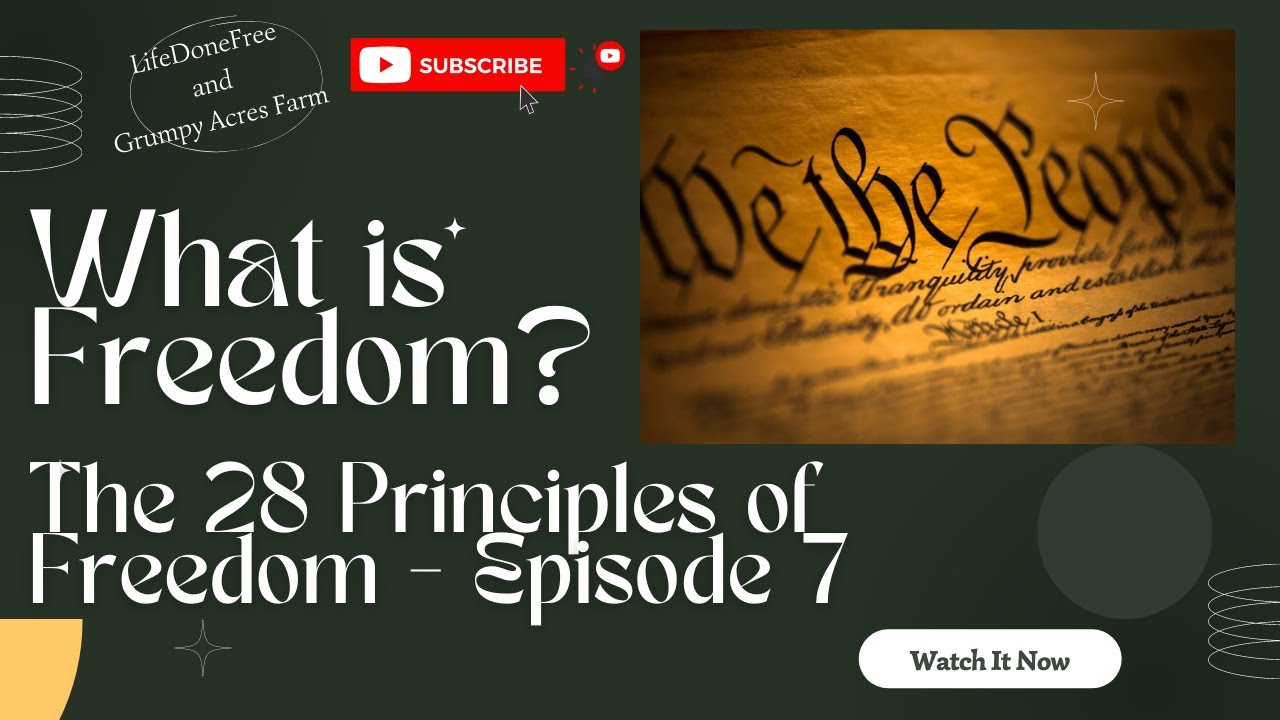 What is Freedom? 28 Principles of Freedom - Episode 7 - YouTube