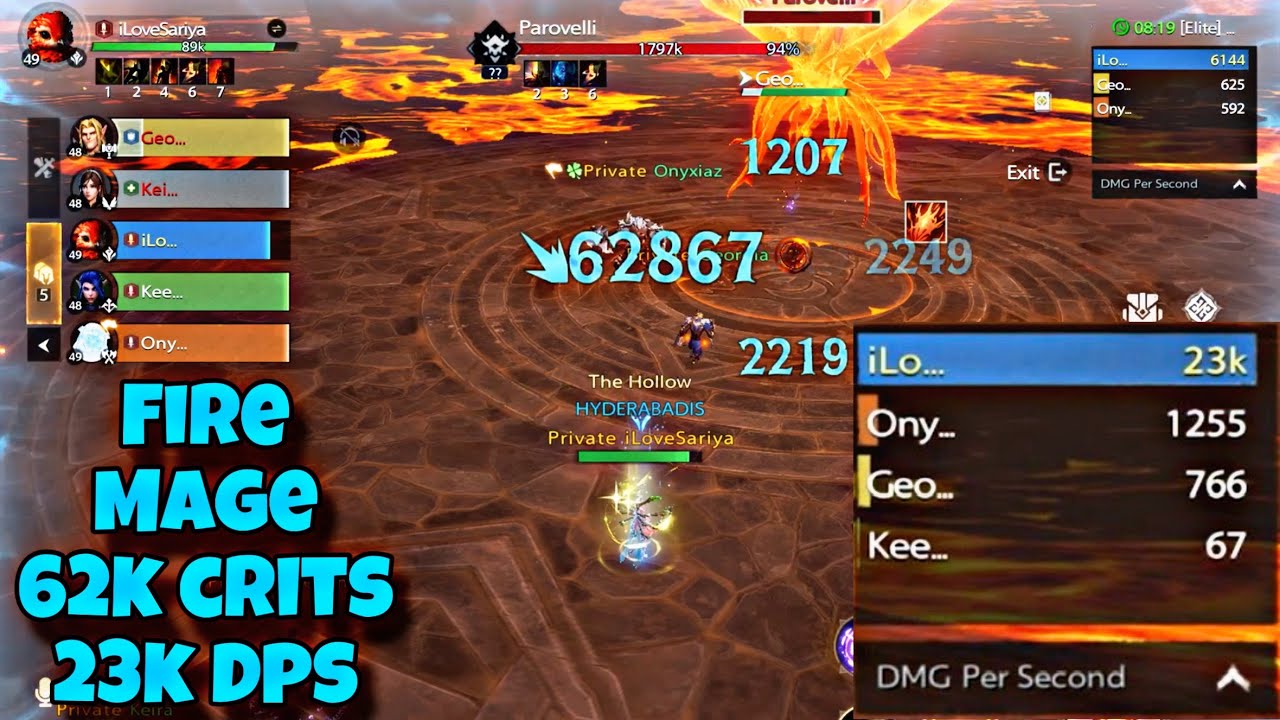 Fire Mage / Flame Mage vs Incendiary Lava Elite | TARISLAND Season 1 ...