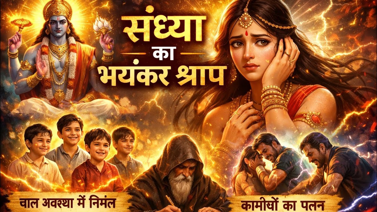 Devi Sandhya Story in Hindi || संध्या का भयंकर श्राप: पुरुष जाति क्यों ...