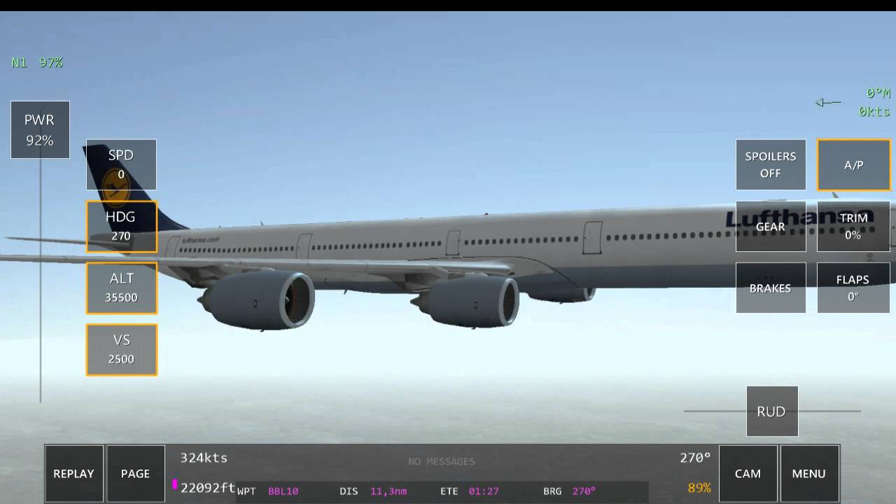 Infinite flight LUFTHANSA AIRBUS A340-600 takeoff - YouTube